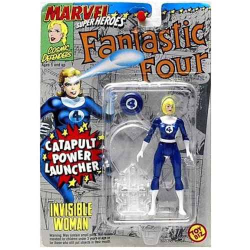 INVISIBLE WOMAN Catapult Power Fantastic Four Marvel Superheroes 5" Action Figure