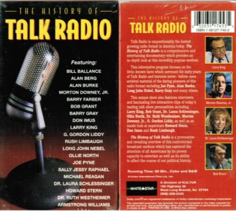 History of Talk Radio VHS Video Tape New ( Kultur Release )