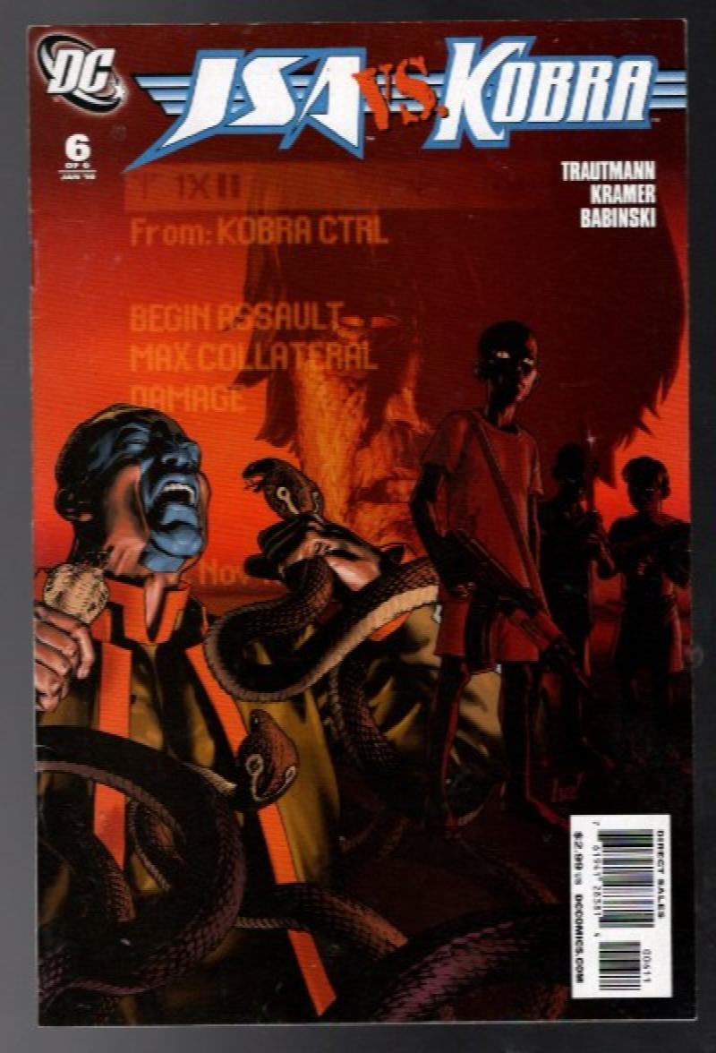 JSA vs. Kobra #6 January 2010 DC Comics