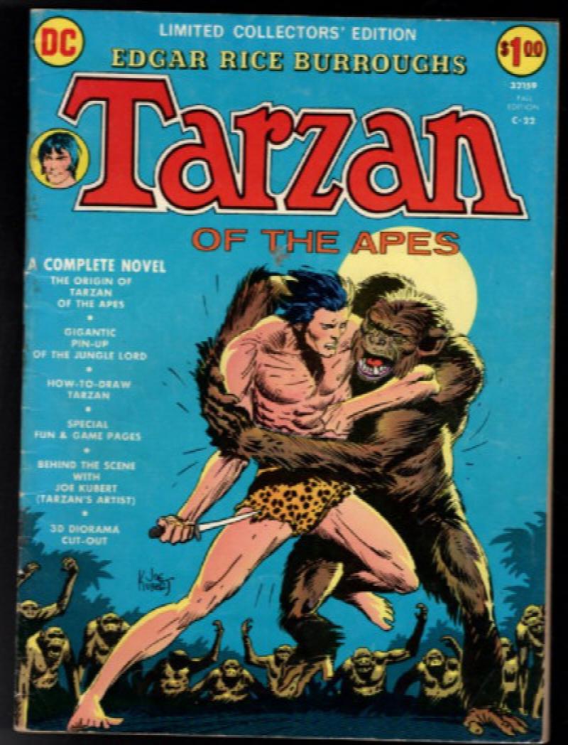 DC 1973 TARZAN LIMITED COLLECTORS EDITION NO. C-22 OVERSIZED COMIC BOOK