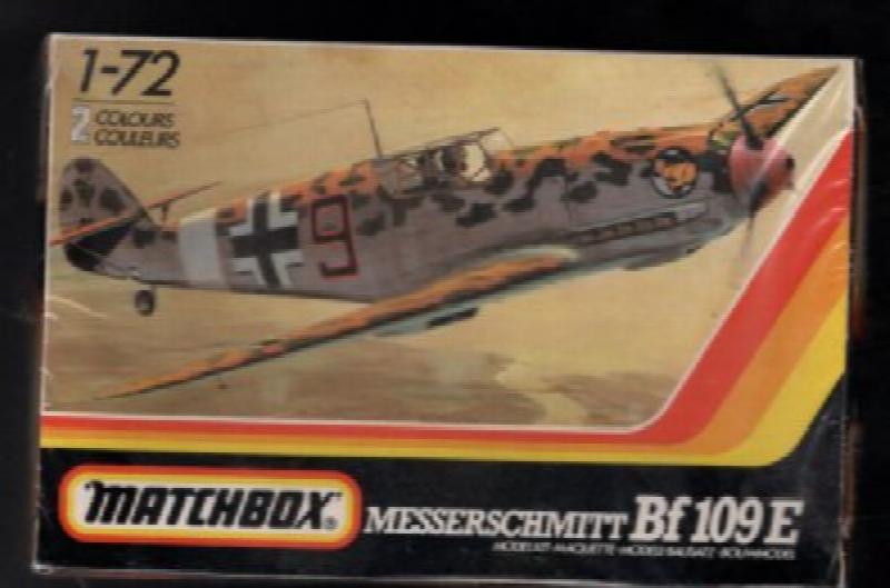 Matchbox 1: 72 Scale Messerschmitt ME. BF. 109 E. Airplane Plastic ...
