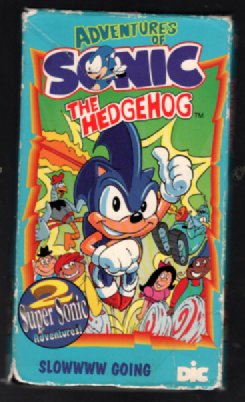 Adventures of Sonic the Hedgehog Slowwww Going VHS VIDEO 1994 Vintage