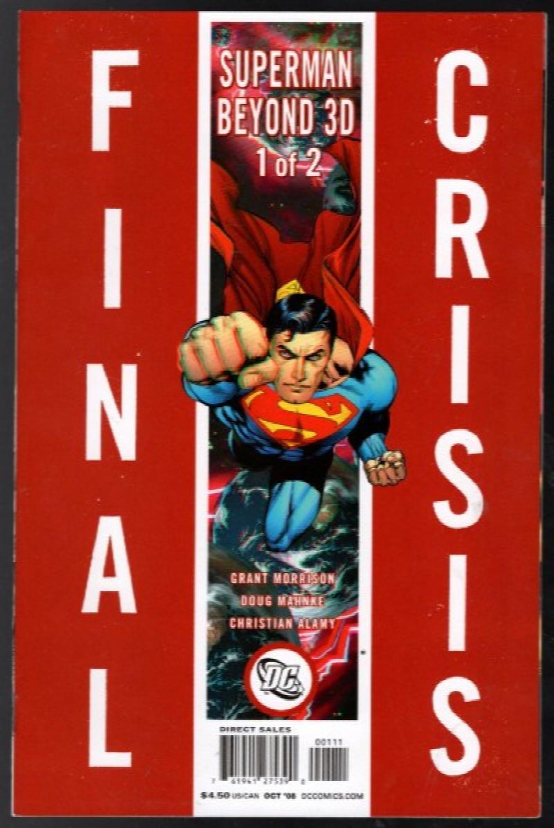 DC 2008 FINAL CRISIS SUPERMAN BEYOND 3D Comic Book Issue # 1 of 2 Part ...