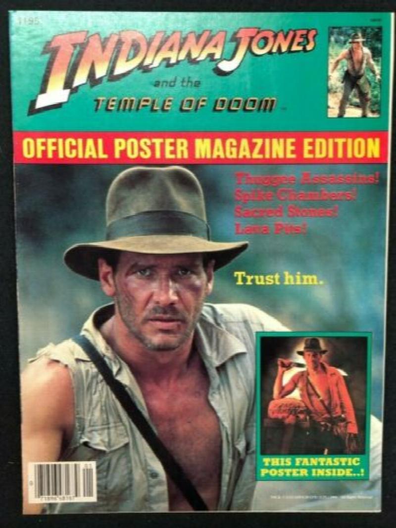 INDIANA JONES AND THE TEMPLE OF DOOM Official Poster Book Magazine (1984)