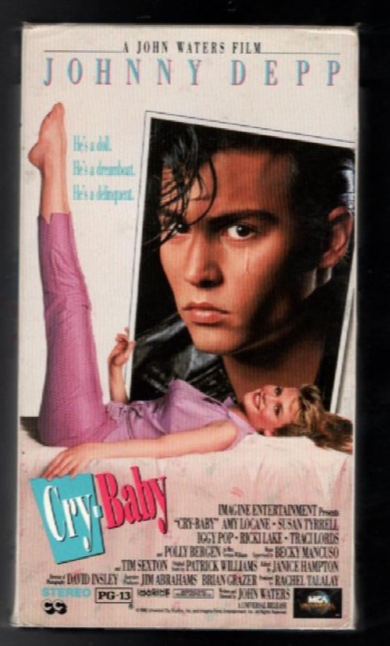 Cry-Baby VHS Musical Comedy Johnny Depp Iggy Pop Traci Lords John Waters
