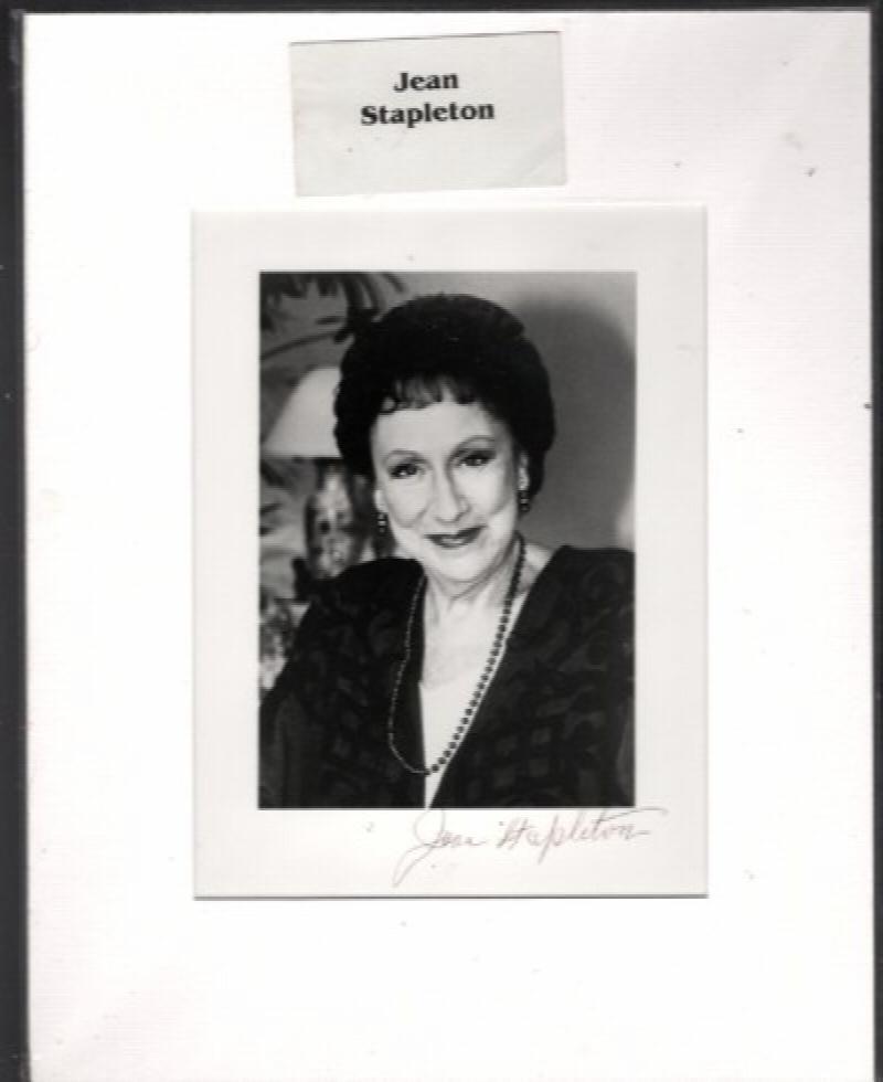JEAN STAPLETON EDITH BUNKER ON ALL IN THE FAMILY ACTRESS SIGNED PHOTO ...