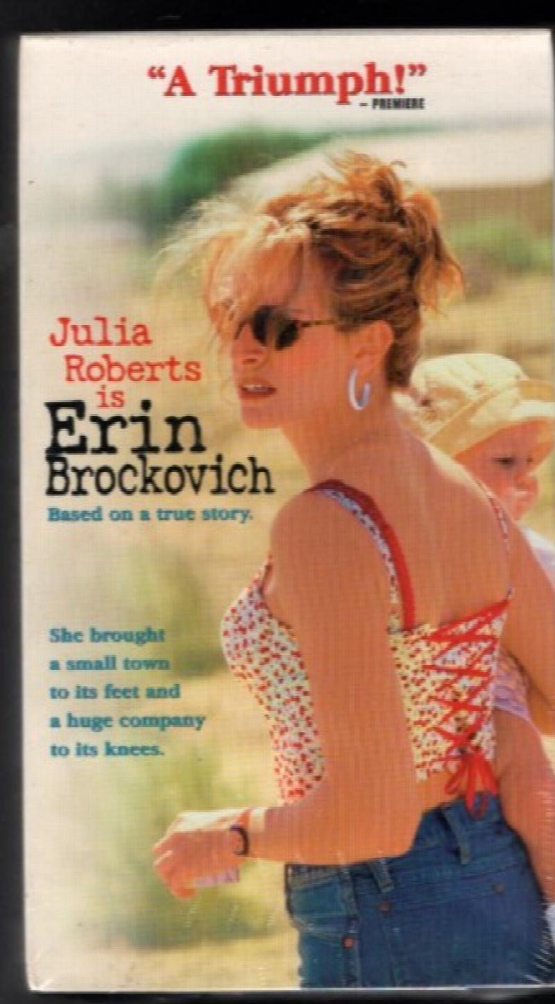 Erin Brockovich VHS Video Tape Movie Julia Roberts Brand New Sealed 2000