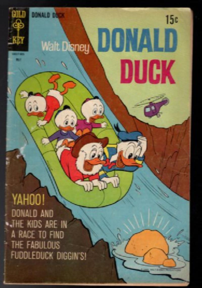GOLD KEY Walt Disney's DONALD DUCK Comic Book # 121 and #125, Sept 1968
