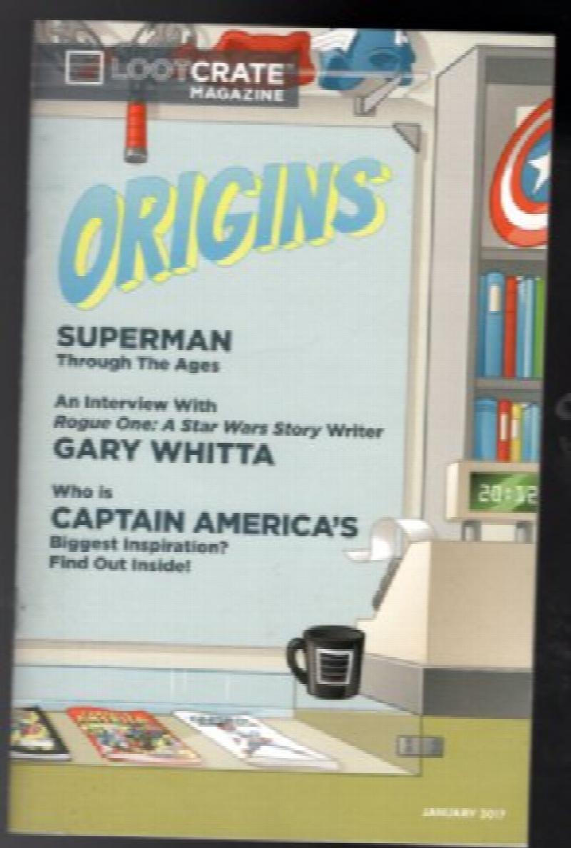 Lootcrate Magazine, January 2017; Origins superman through the ages