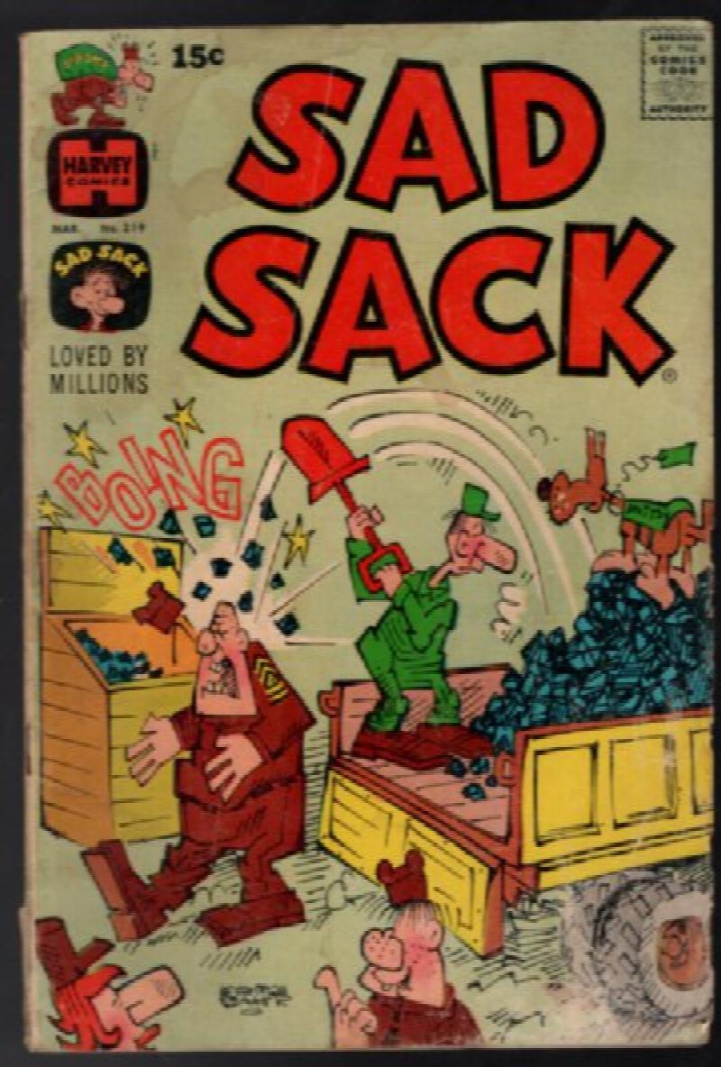 Sad Sack 219 Harvey Comics Sad Sack comic Book 1971