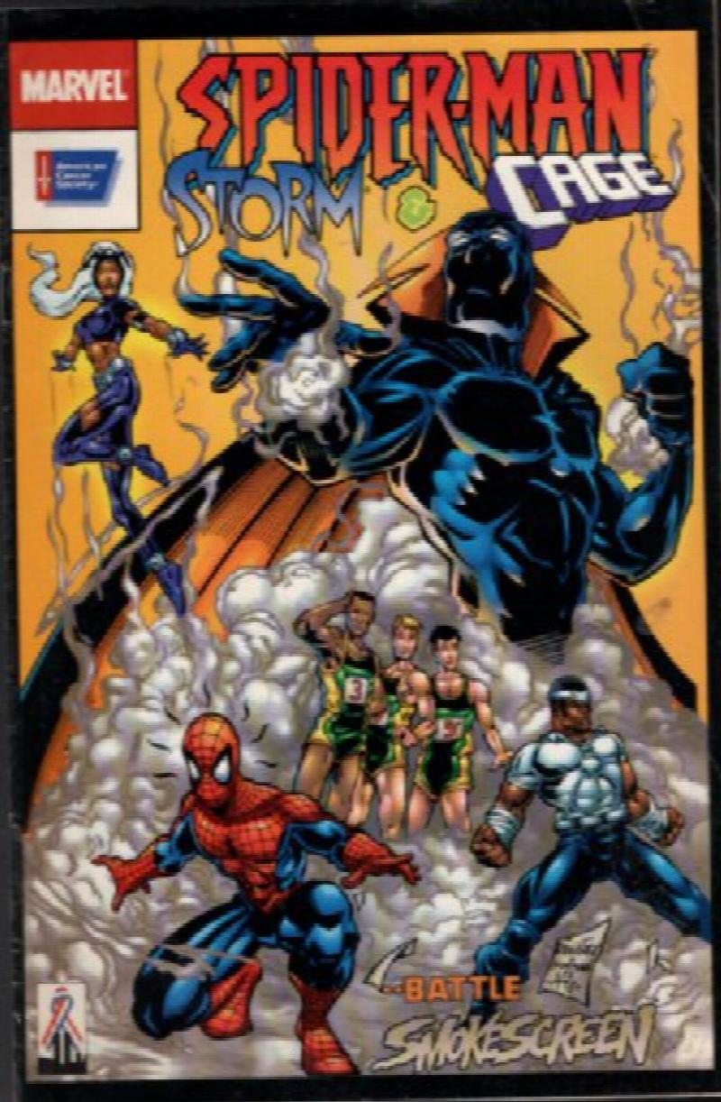 SPIDER-MAN STORM & CAGE AMAERICAN CANCER SOCIETY PROMO MARVEL Comic