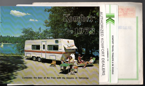 1978 Komfort Camper Trailer brochure