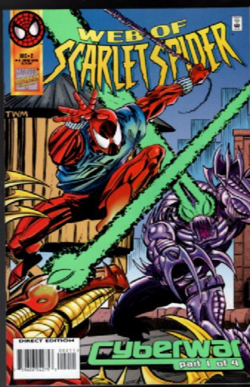 Web of Scarlet Spider #2D MARVEL Comics 1995 MORGAN VARIANT