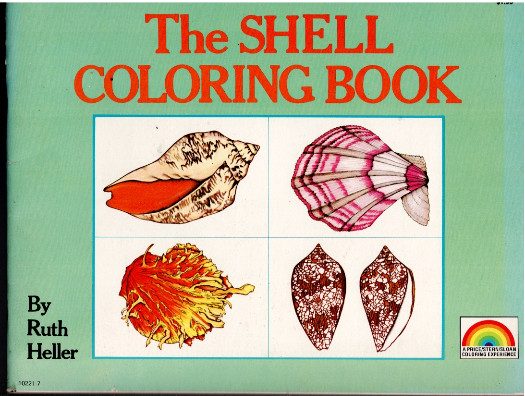 The Shell Coloring Book Ruth Heller 1974 Unused 23 Pages to Color ...