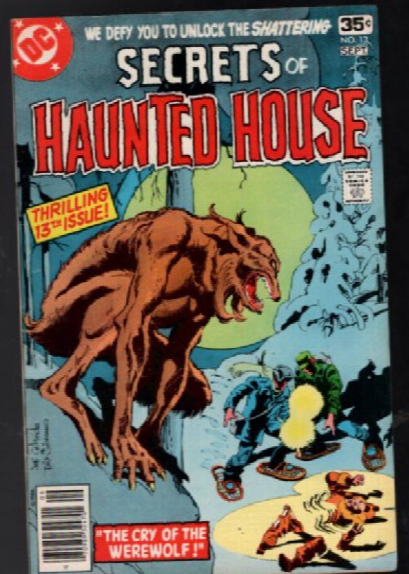 SECRETS OF HAUNTED HOUSE #10 and #13/ WEREWOLF COVER & STORY/ BRONZE ...