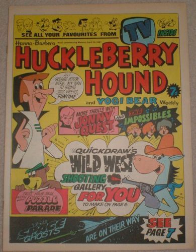 HUCKLEBERRY HOUND & YOGI BEAR WEEKLY UK COMIC 10th APRIL 1967 TOP CONDITION