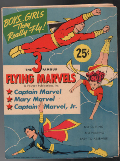 Marvel The 3 Famous Flying Marvels 1945 Fawcett Really Fly