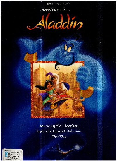 Aladdin - Piano Vocal Guitar Songbook | Disney Animated Film Songs | 7 ...